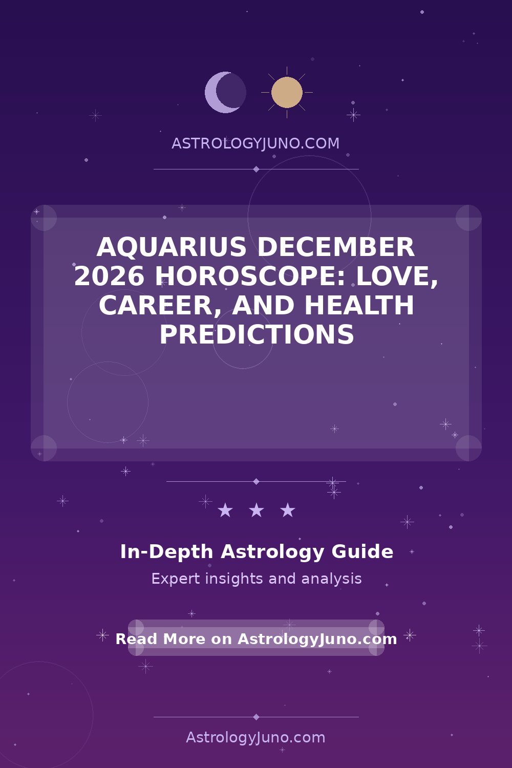 Aquarius December 2026 Horoscope: Love, Career, and Health Predictions ...