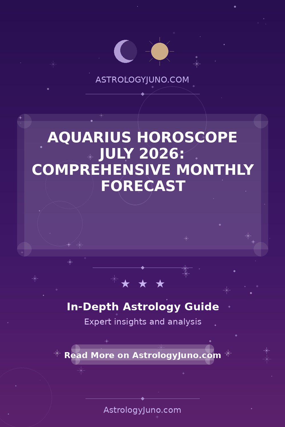 Aquarius July 2026 Horoscope Insights & Forecast - Astrology Juno