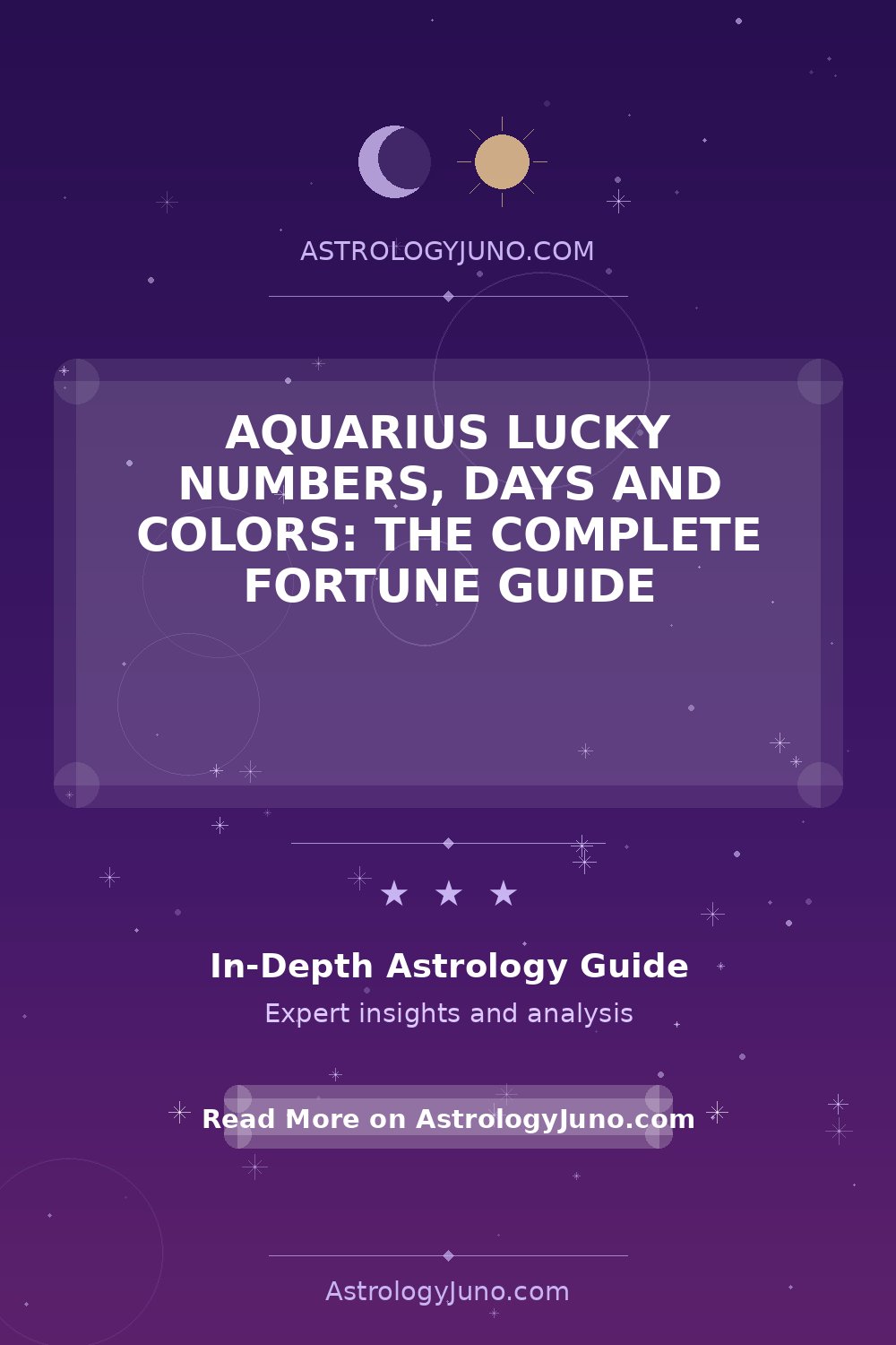 Aquarius Lucky Numbers, Days and Colors: The Complete Fortune Guide ...