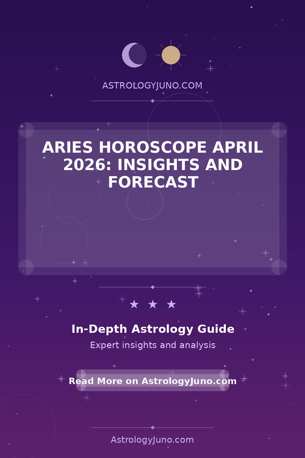 Aries Monthly Horoscope April 2026 - Astrology Juno