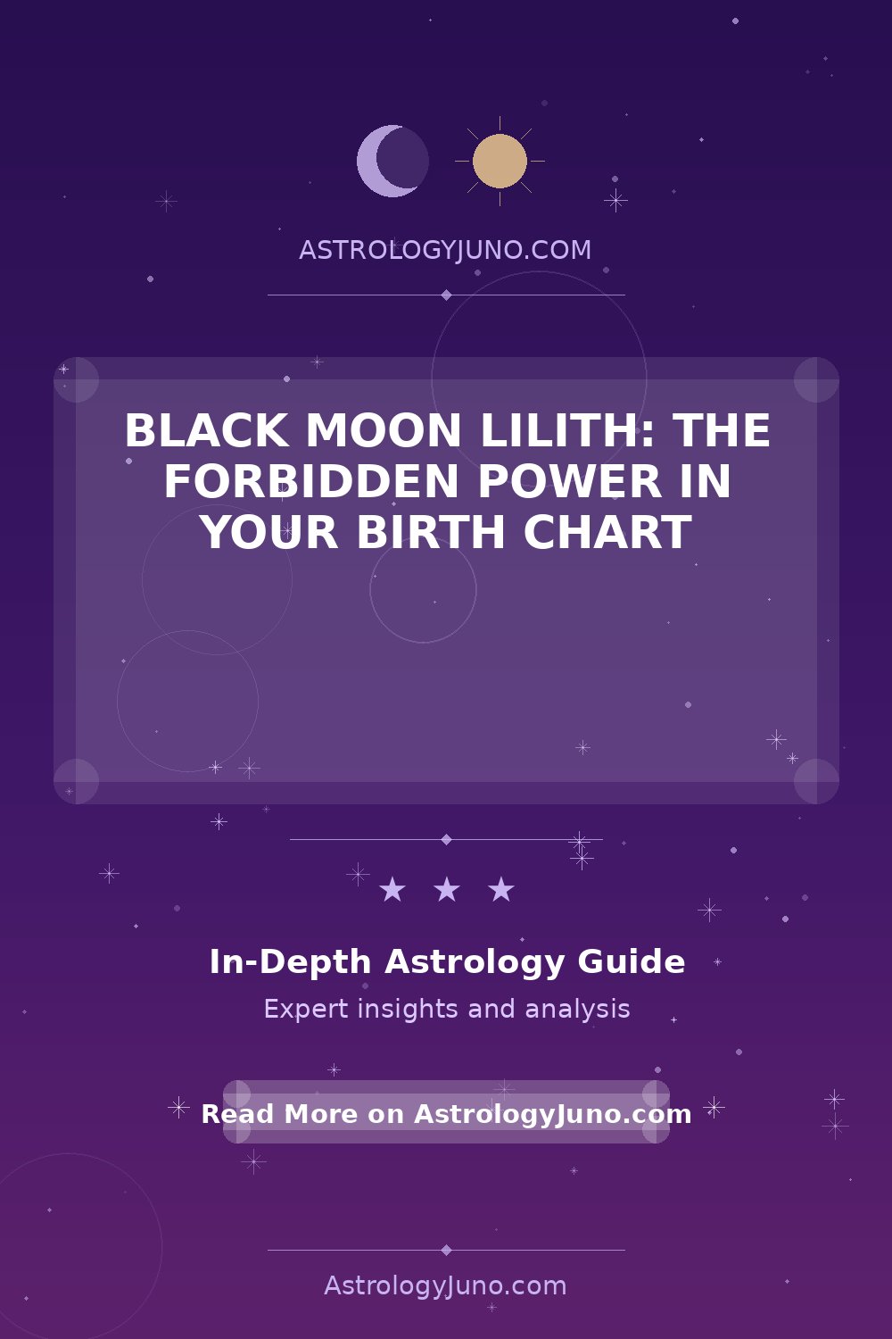 Discover Black Moon Lilith in Your Birth Chart - Astrology Juno