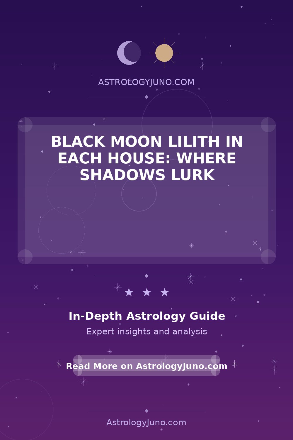 Black Moon Lilith in Houses Explained - Astrology Juno