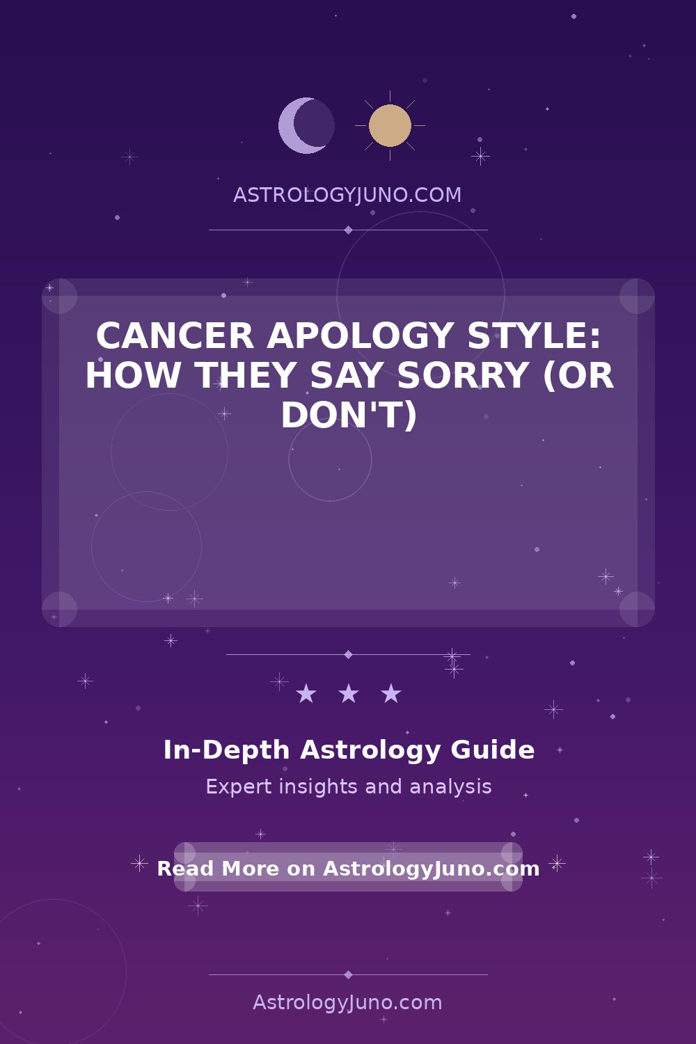 Cancer Apology Style: How They Say Sorry (Or Don't) - Astrology Juno
