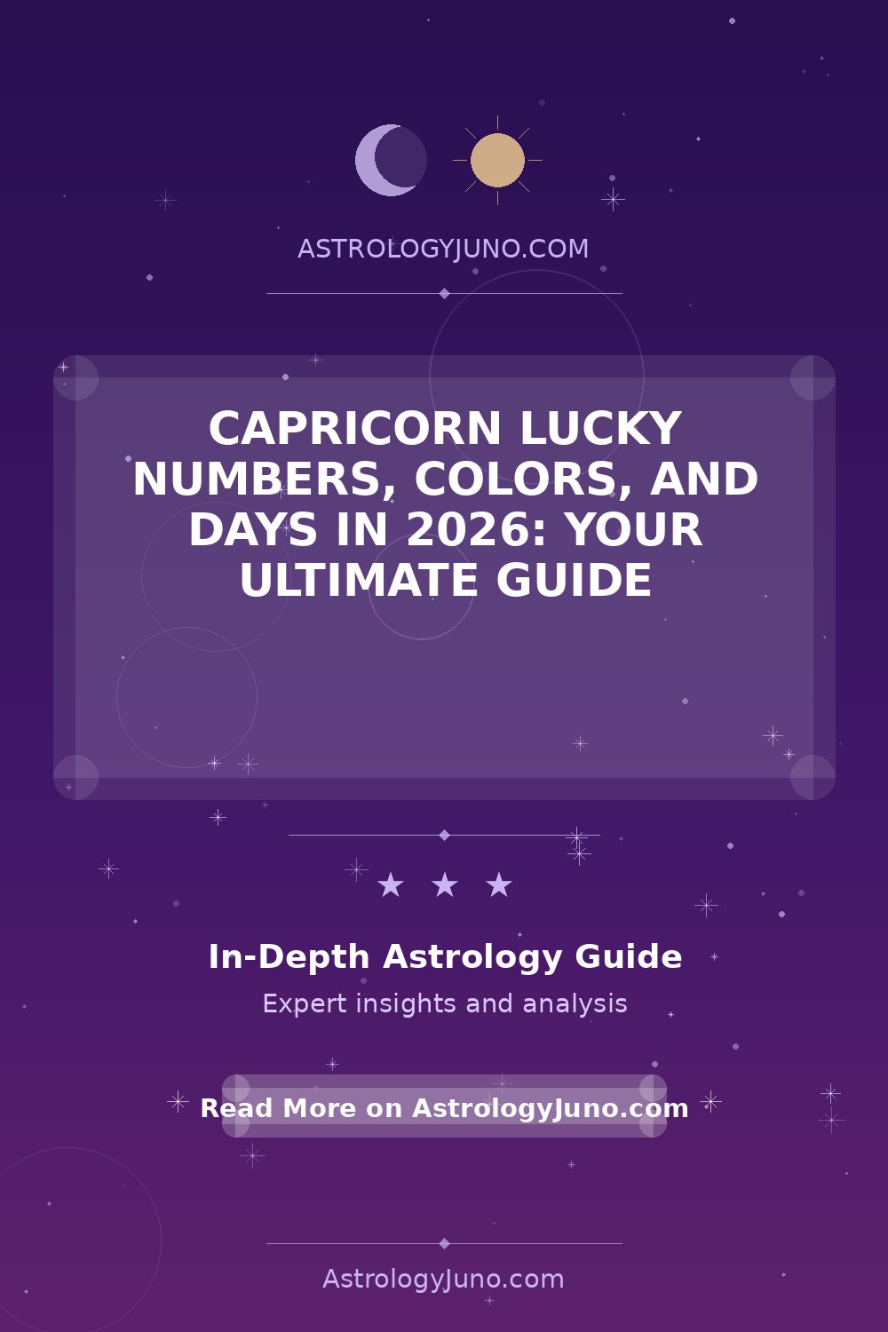 Capricorn Lucky Numbers, Colors, and Days in 2026: Your Ultimate Guide ...