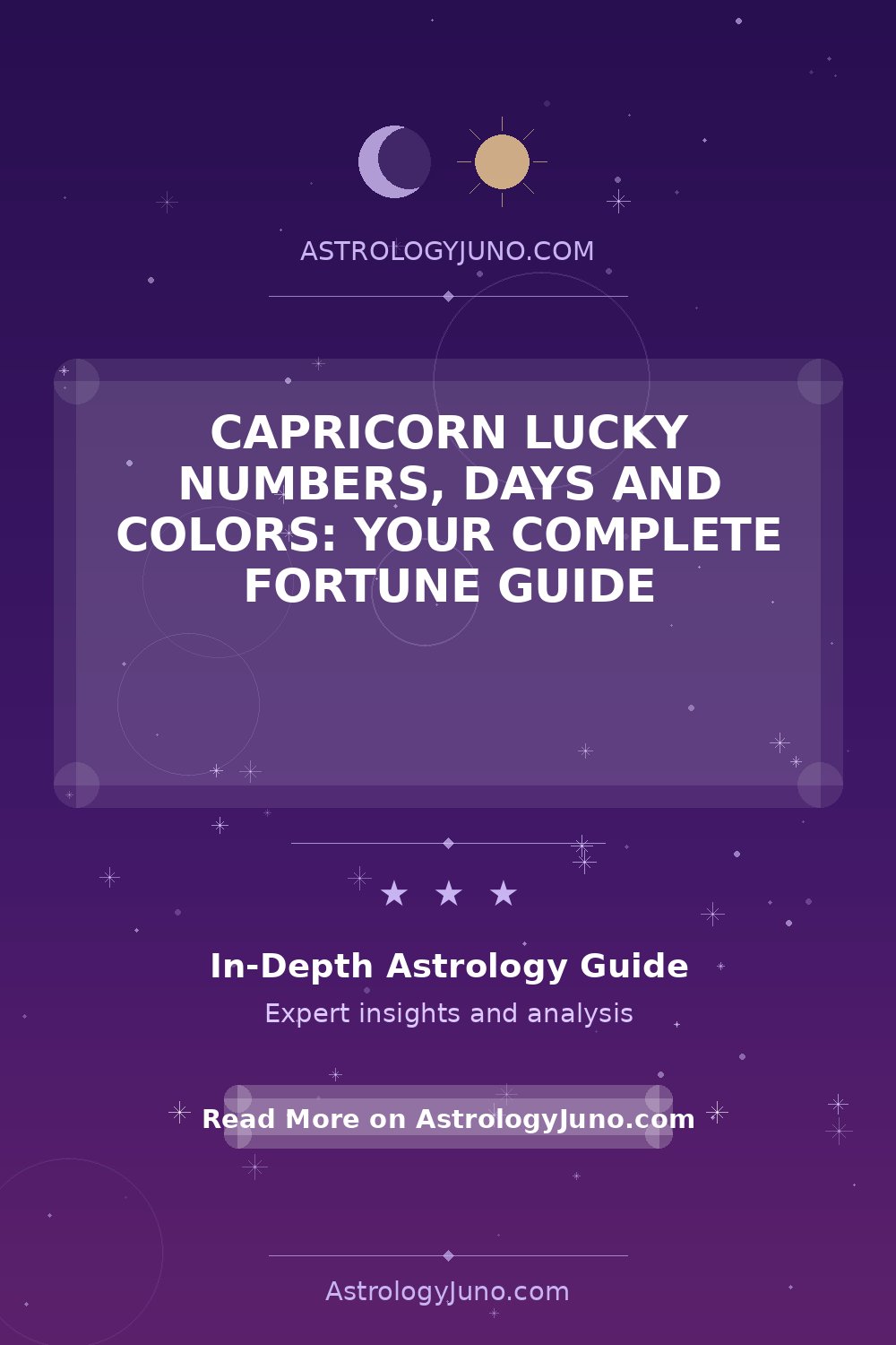 Capricorn Lucky Numbers, Days and Colors: Your Complete Fortune Guide ...