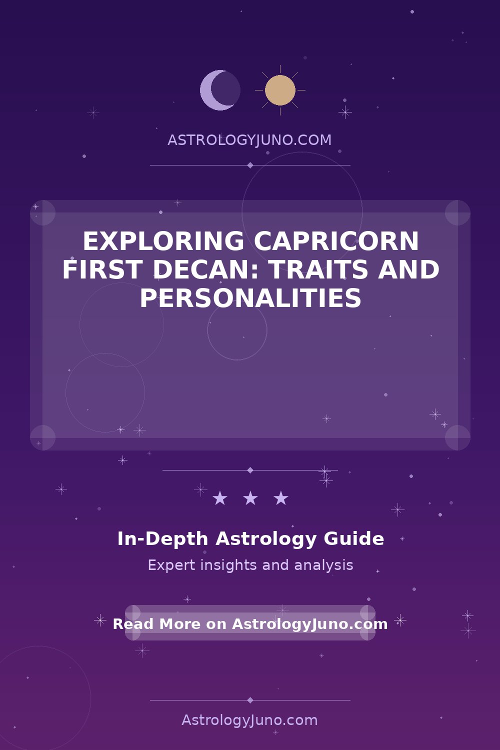 Capricorn First Decan Traits and Personalities Explained - Astrology Juno