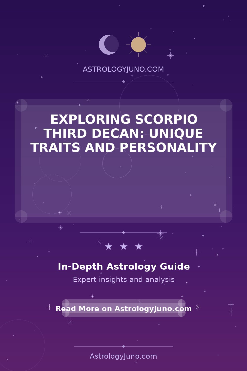 Scorpio Third Decan: Traits and Personality Insights - Astrology Juno