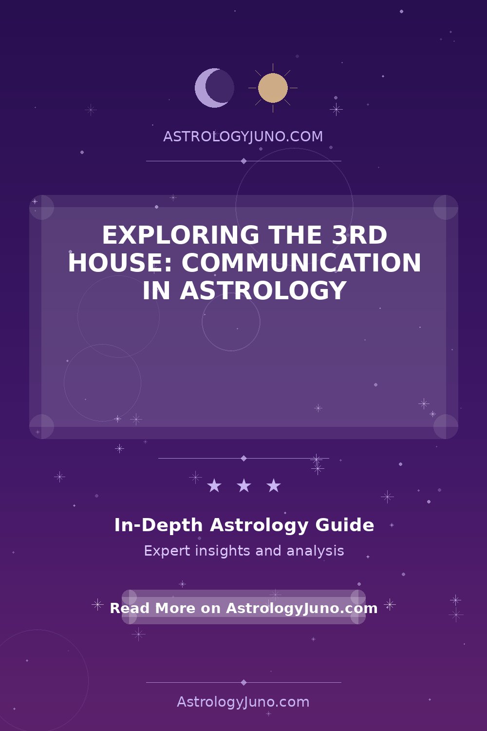 3rd House in Astrology: Communication and Learning - Astrology Juno
