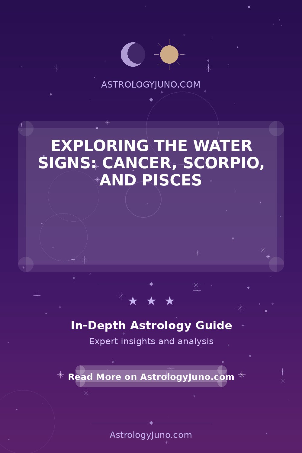 Water Signs: Cancer, Scorpio, Pisces - Emotional Insights - Astrology Juno