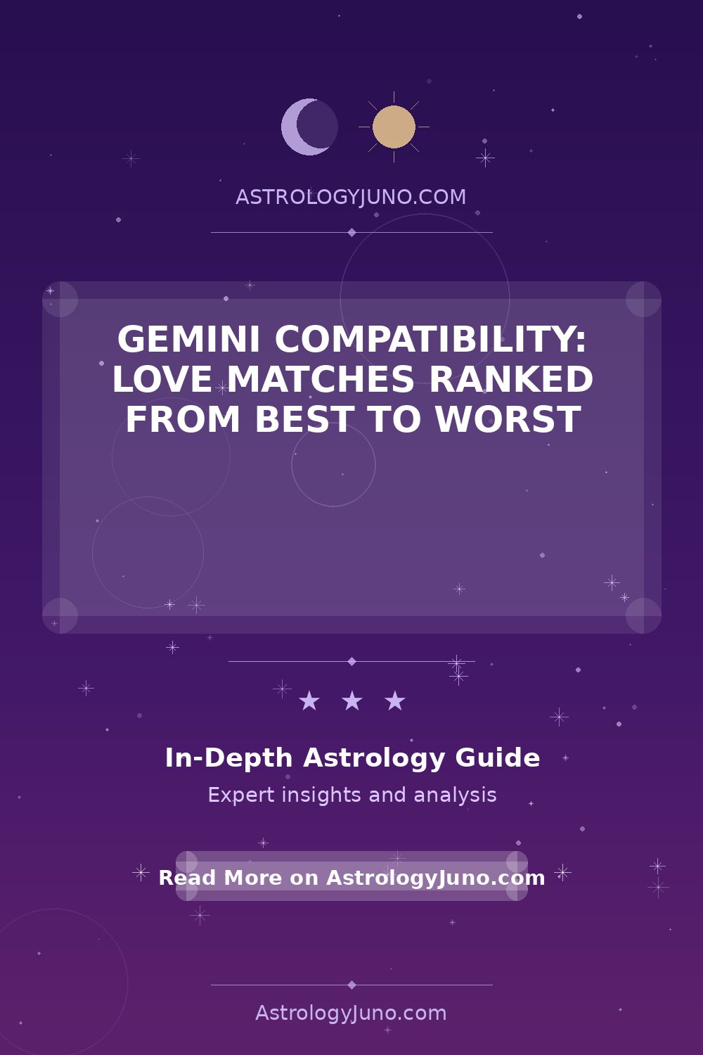 Gemini Love Compatibility Ranked: Best Matches - Astrology Juno