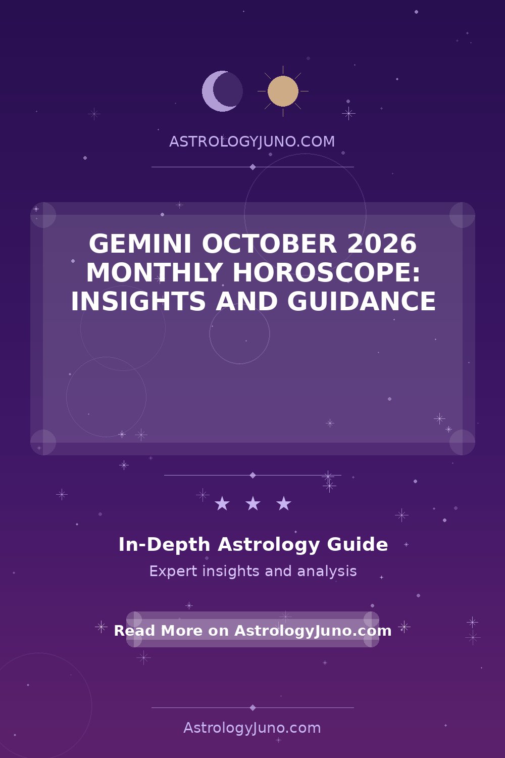 Gemini Monthly Horoscope for October 2026 - Astrology Juno