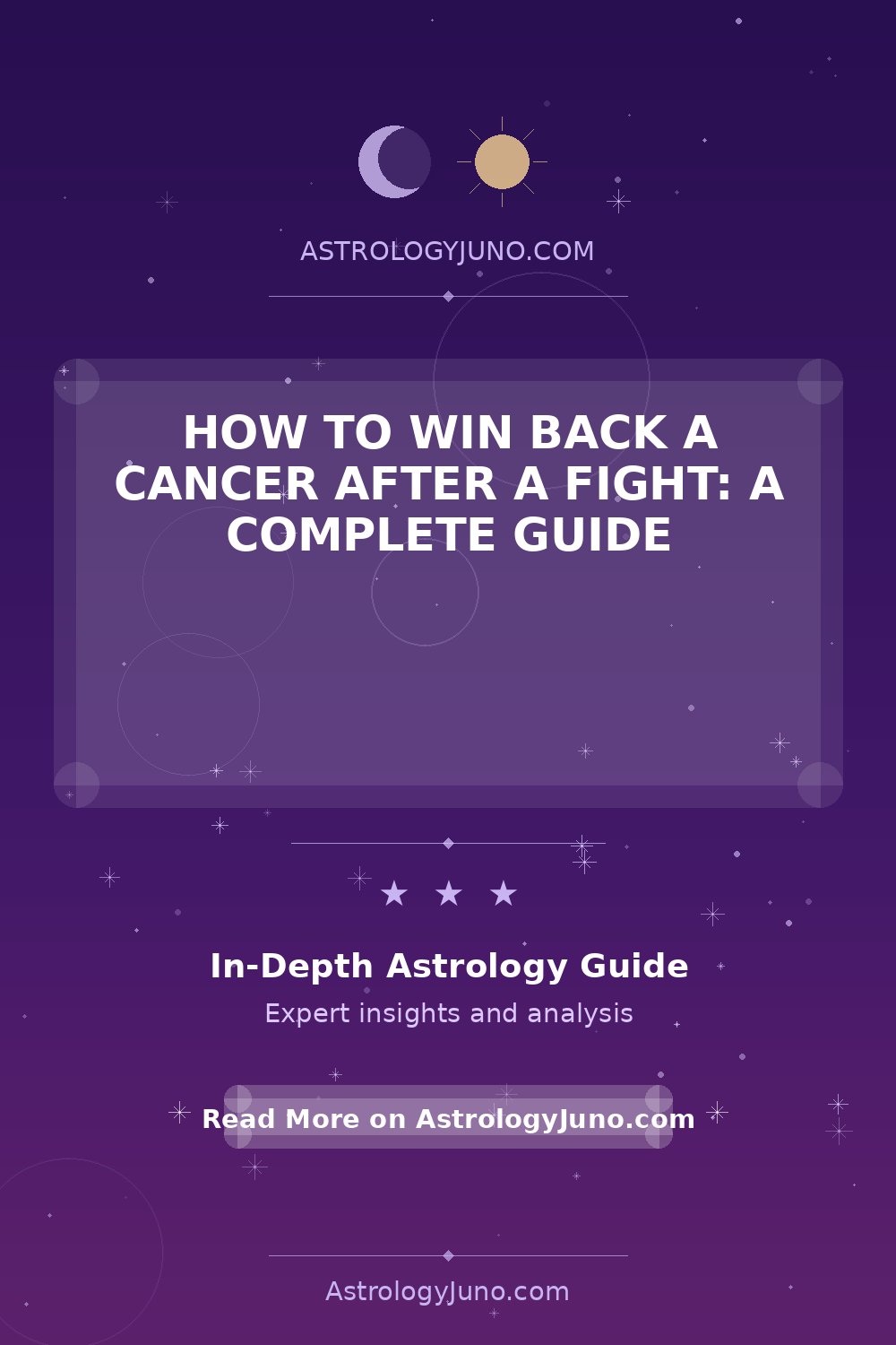 Win Back Your Cancer Partner After a Fight - Astrology Juno