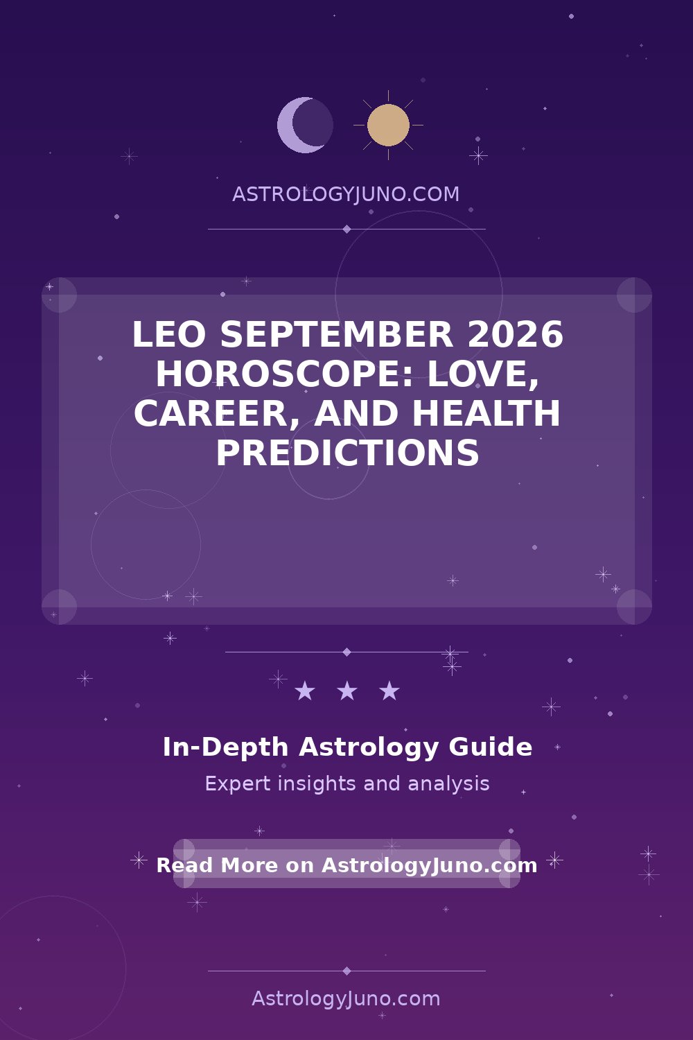 Leo September 2026 Horoscope: Love, Career, and Health Predictions ...