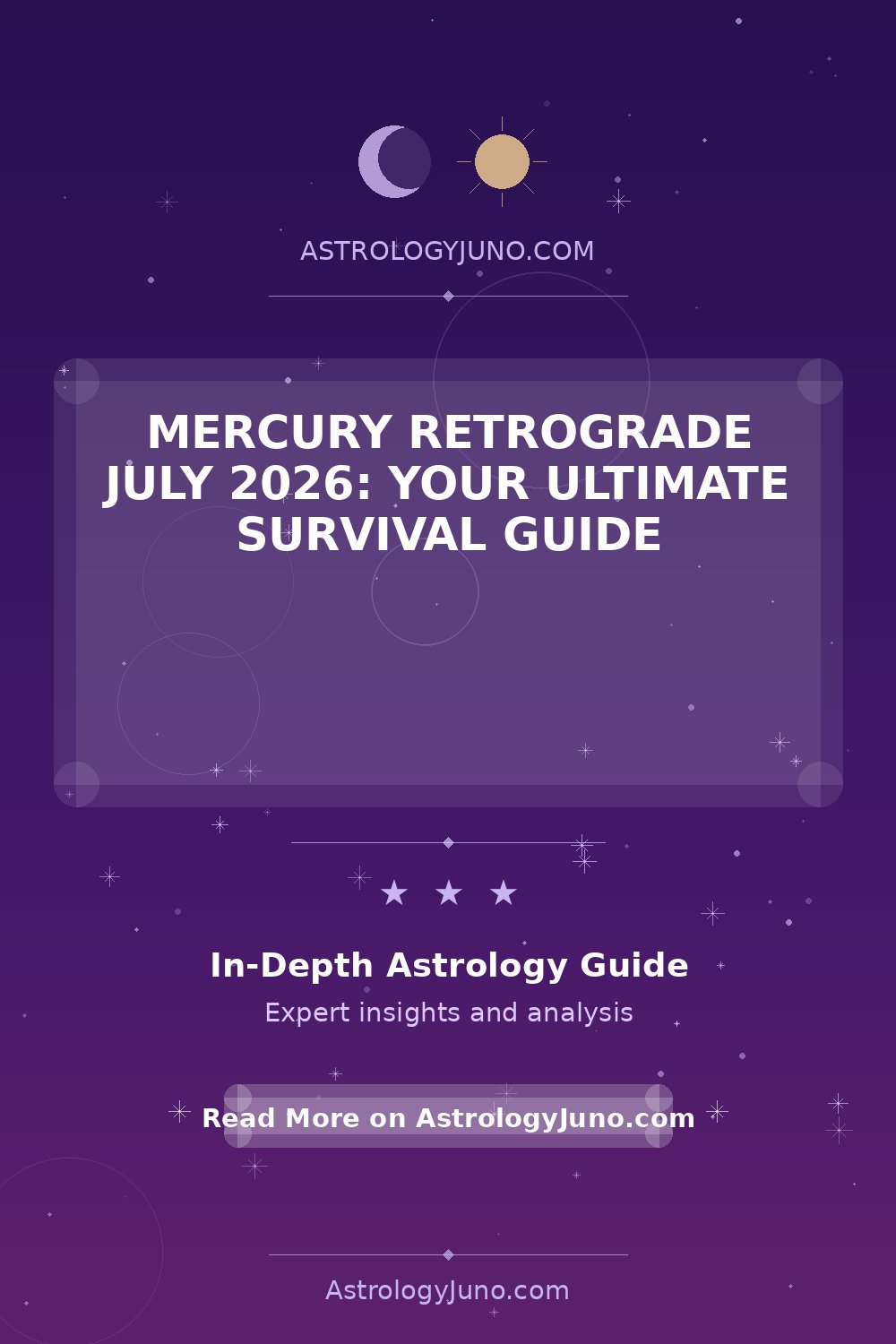 Mercury Retrograde July 2026 Guide - Astrology Juno