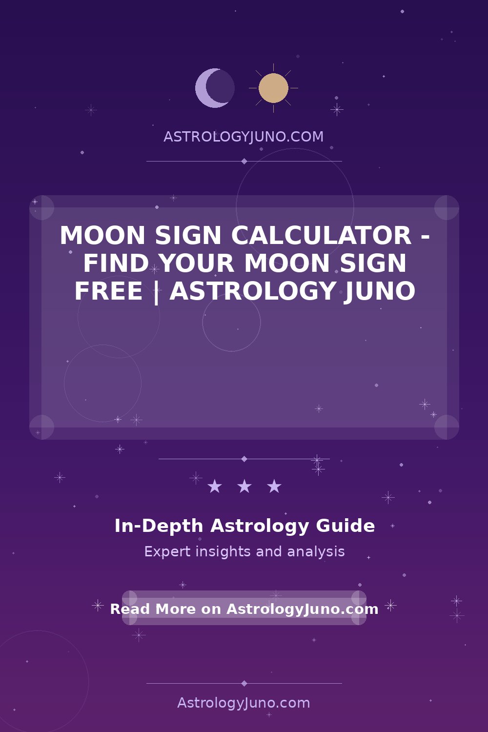 Moon Sign Calculator - Find Your Moon Sign Free | Astrology Juno