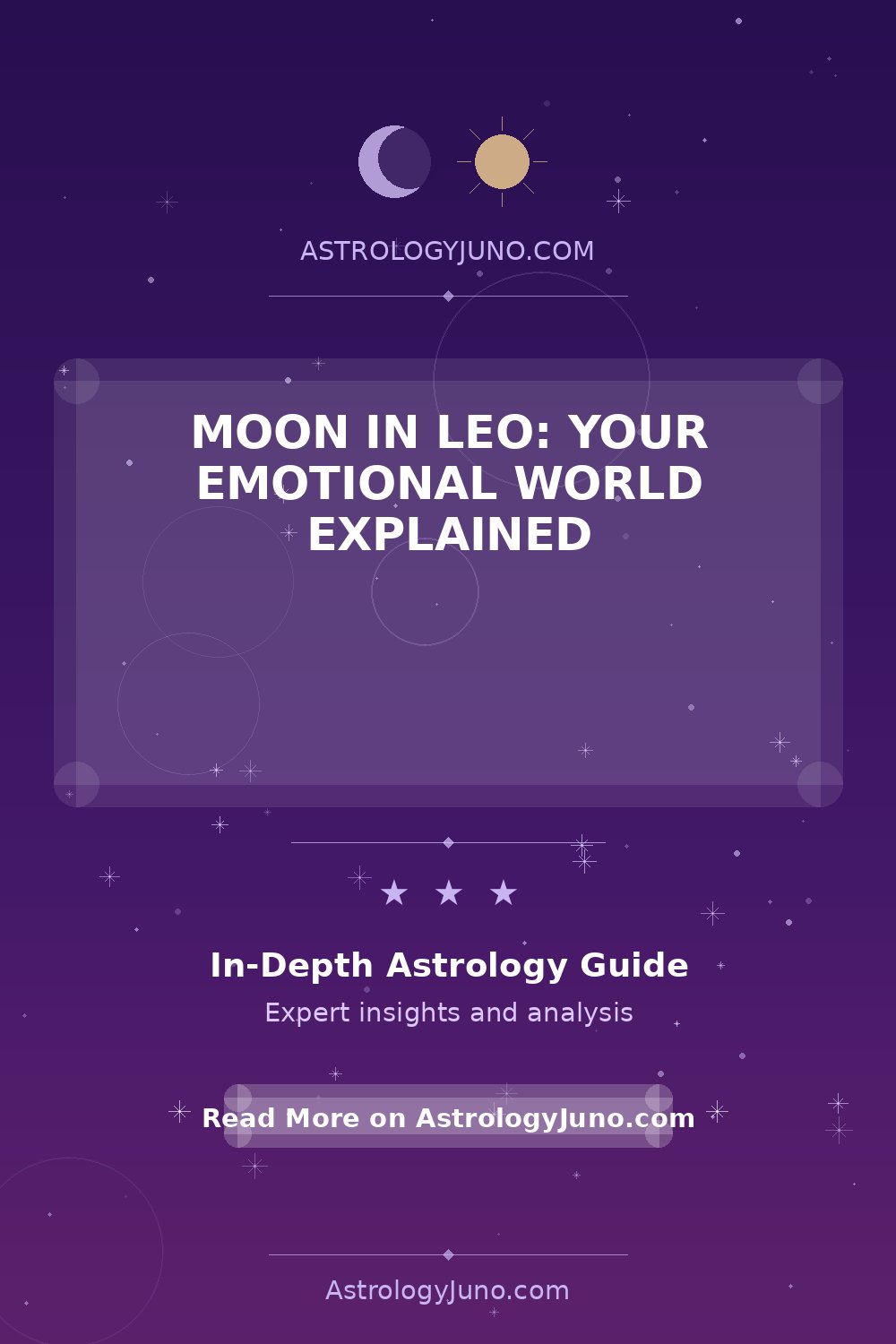 Explore Moon in Leo: Emotions, Traits, and Insights - Astrology Juno