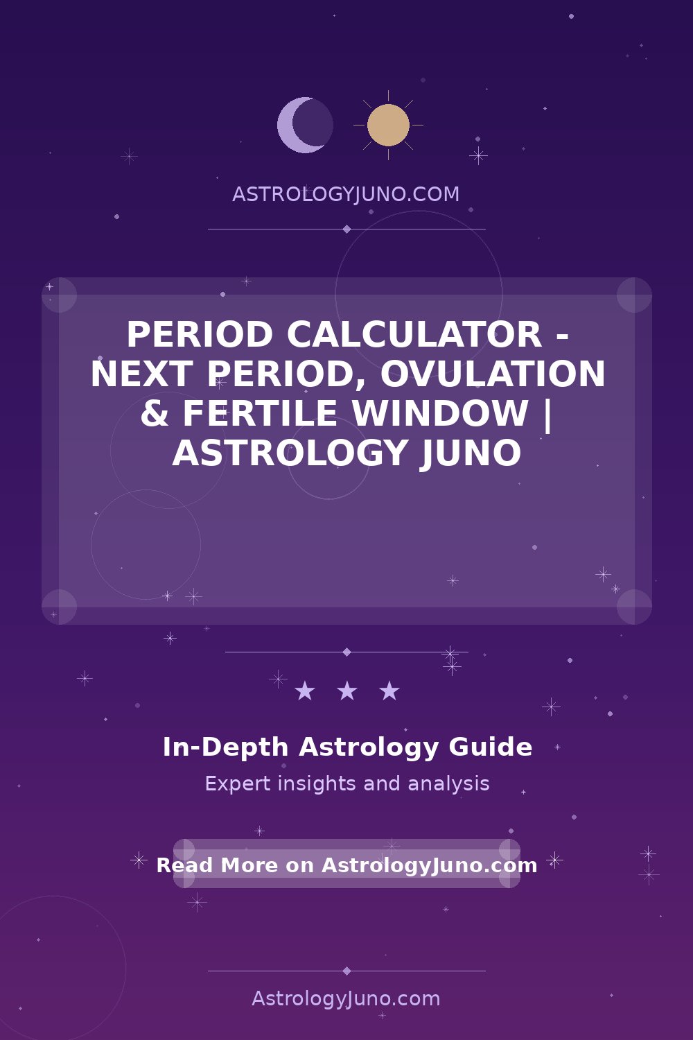 Period Calculator - Next Period, Ovulation & Fertile Window | Astrology ...
