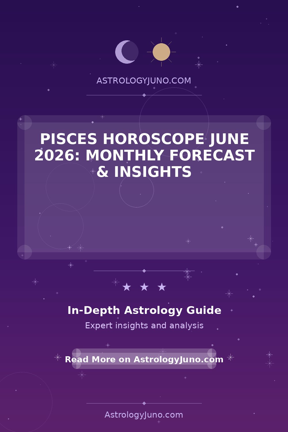 Pisces Monthly Horoscope for June 2026 - Astrology Juno