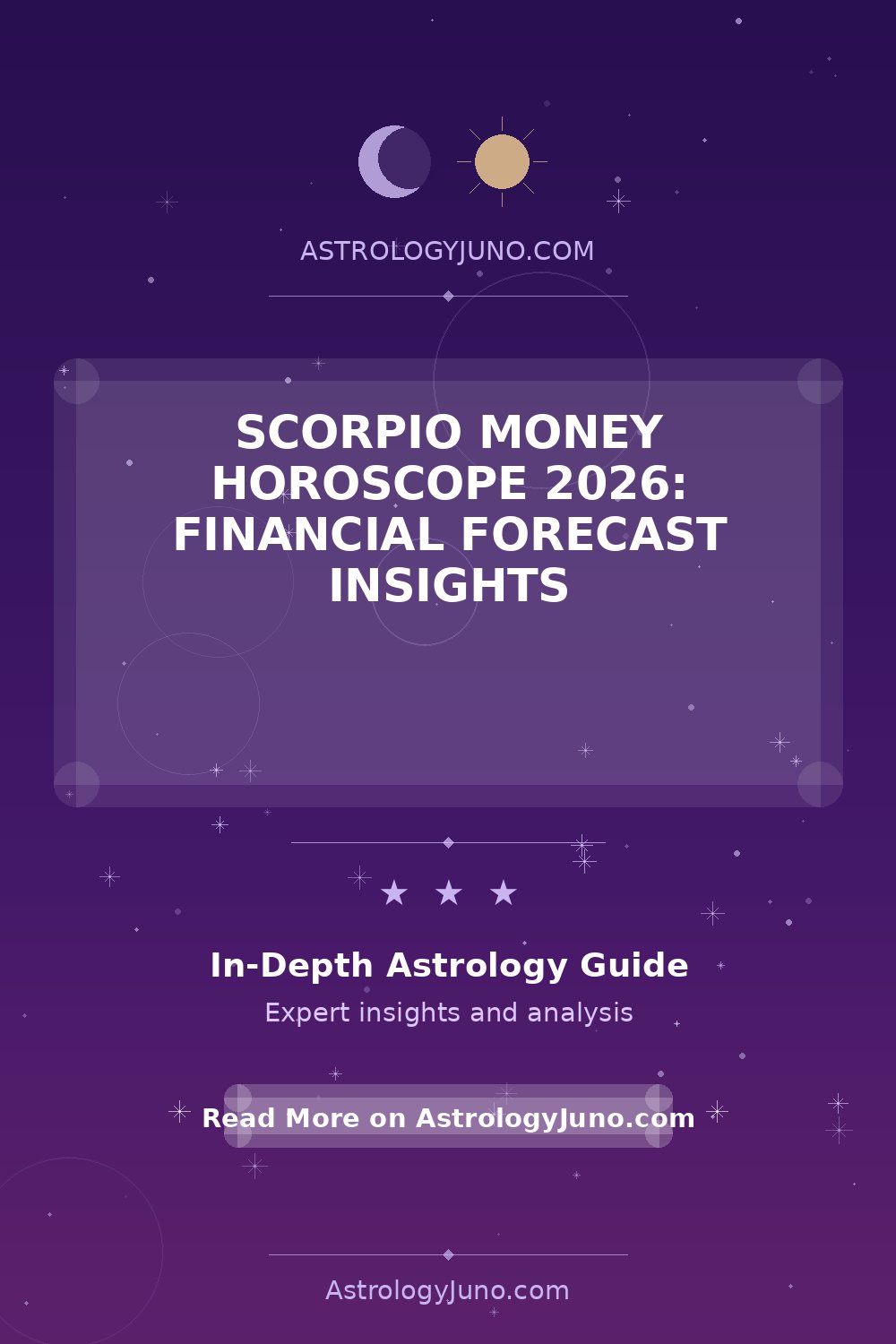 Scorpio Money Horoscope 2026: Financial Insights - Astrology Juno
