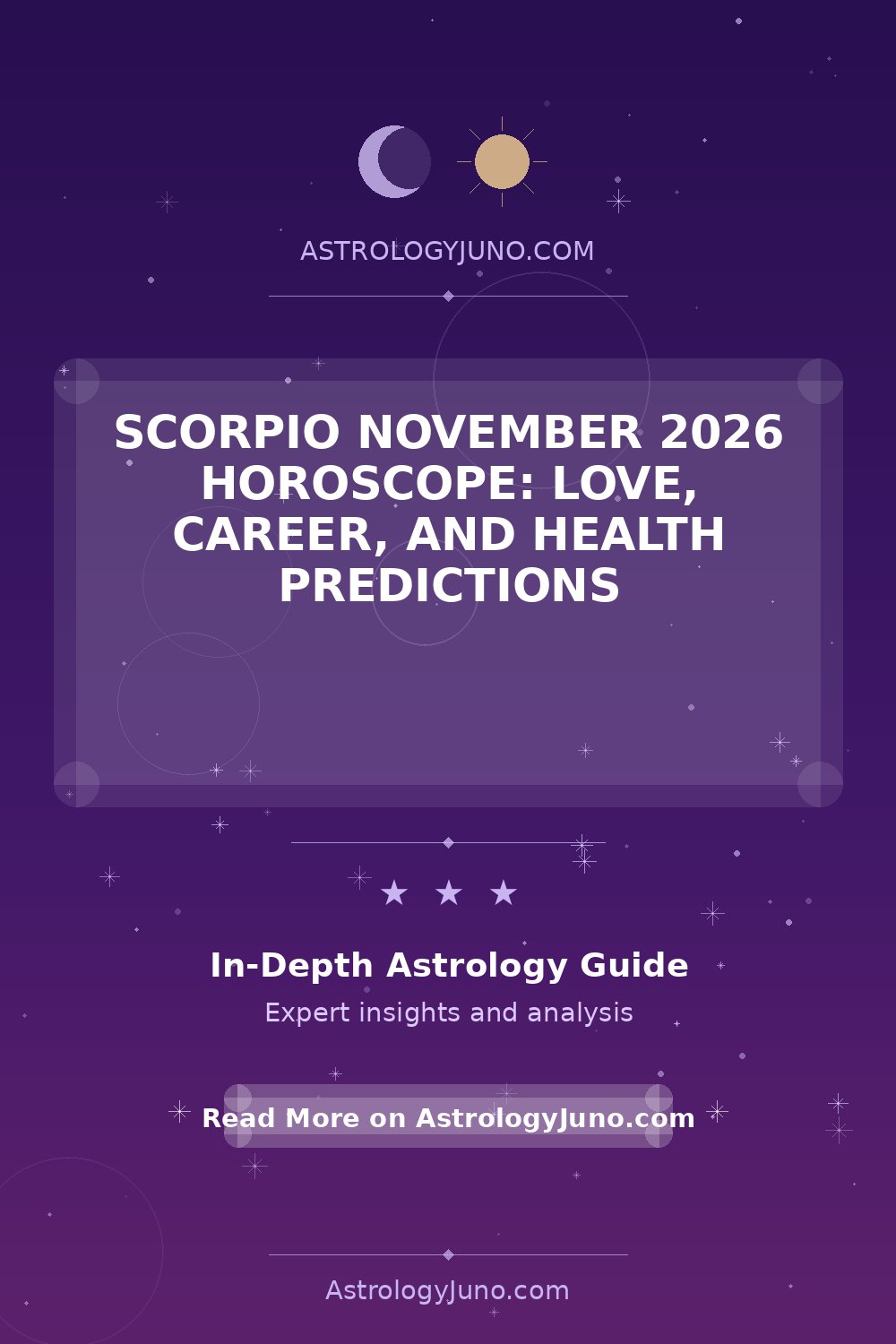 Scorpio November 2026 Horoscope: Love, Career, and Health Predictions ...