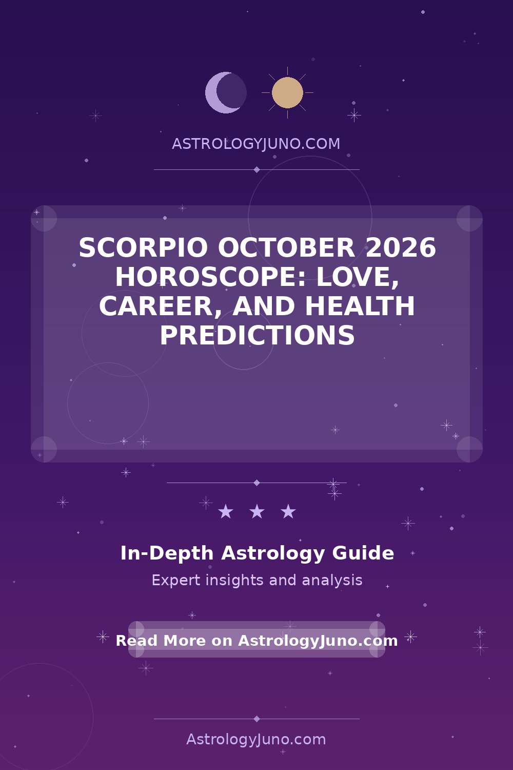 Scorpio October 2026 Horoscope: Love, Career, and Health Predictions ...
