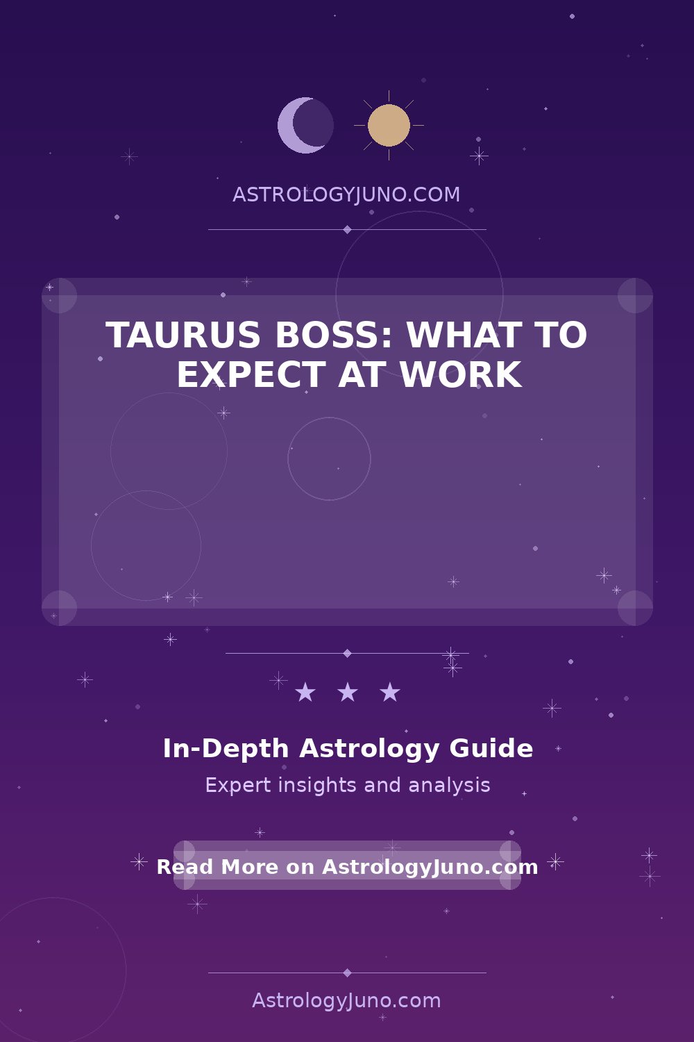 Taurus Boss: Insights and Expectations at Work - Astrology Juno