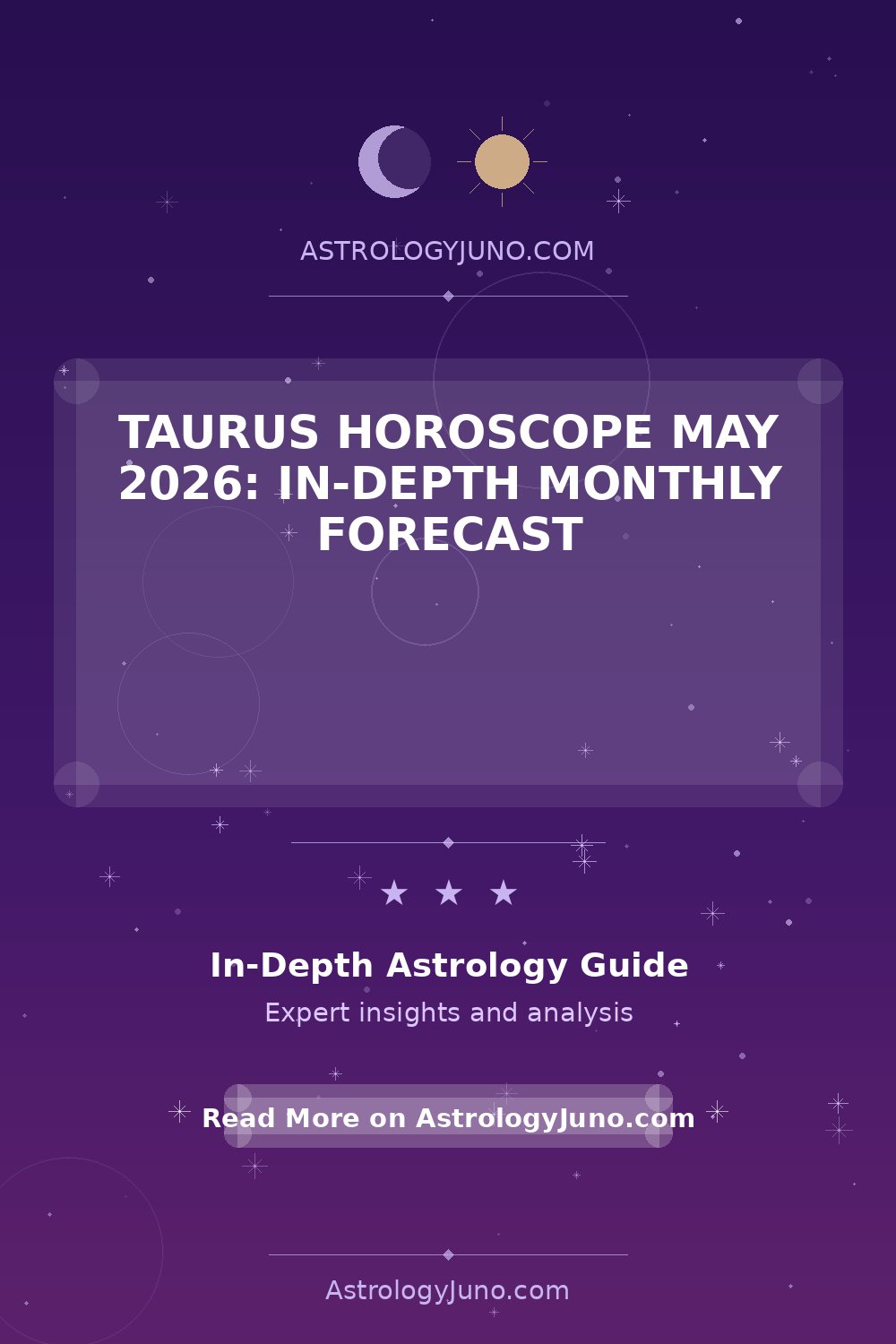 May 2026 Taurus Horoscope: Detailed Insights & Predictions - Astrology Juno