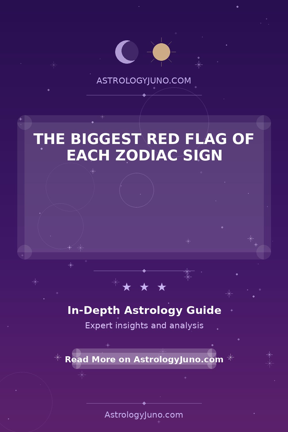 The Biggest Red Flag of Each Zodiac Sign - Astrology Juno