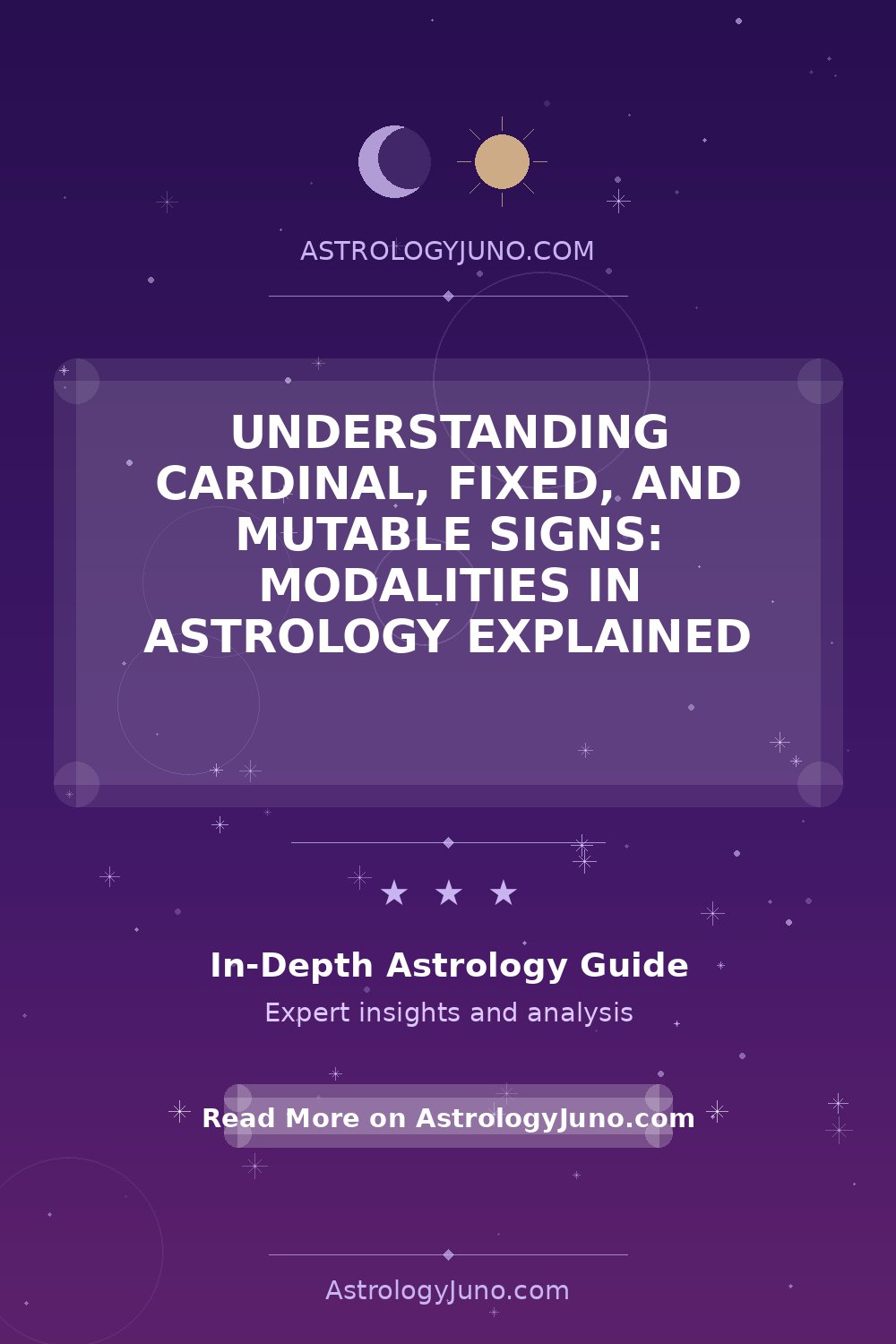 Understanding Cardinal, Fixed, and Mutable Signs: Modalities in ...