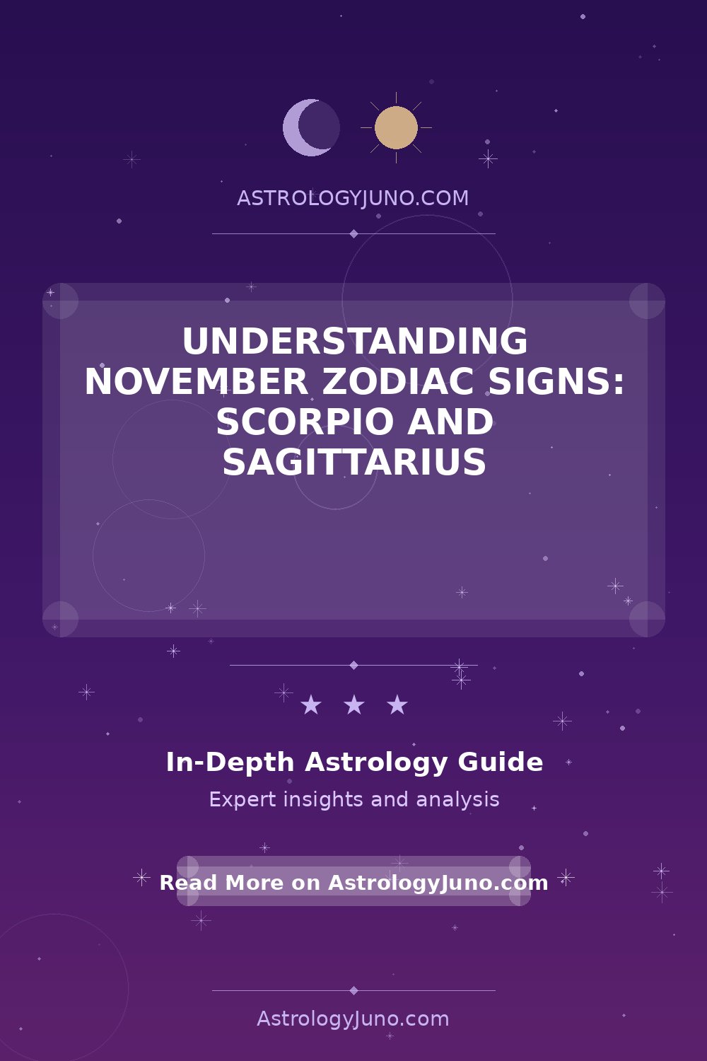 November Zodiac Signs: Scorpio & Sagittarius Explained - Astrology Juno