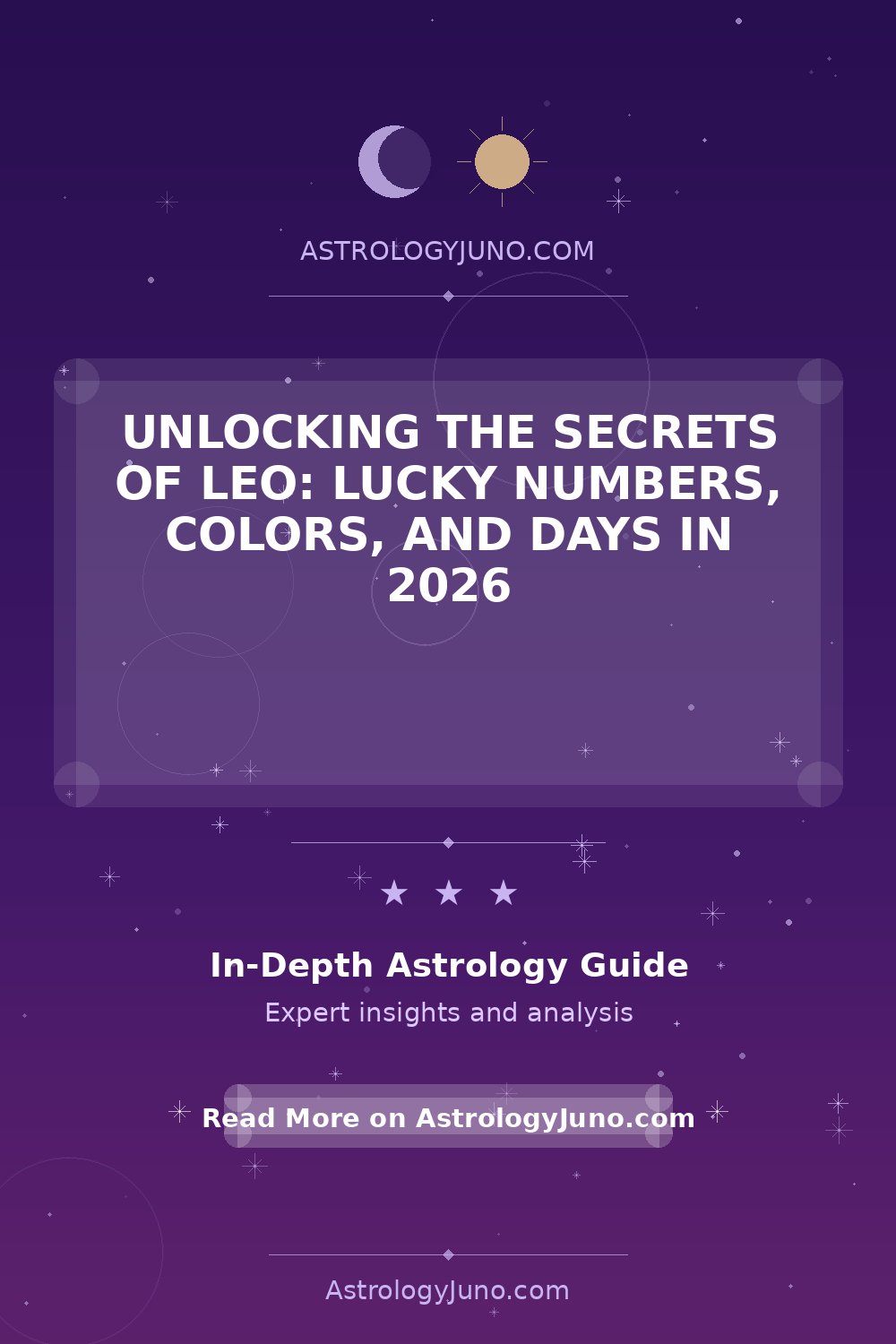 Unlocking the Secrets of Leo: Lucky Numbers, Colors, and Days in 2026 ...