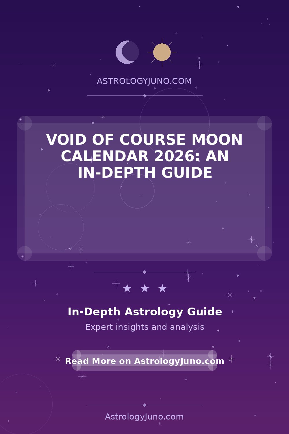 Void of Course Moon Calendar 2026 Explained - Astrology Juno