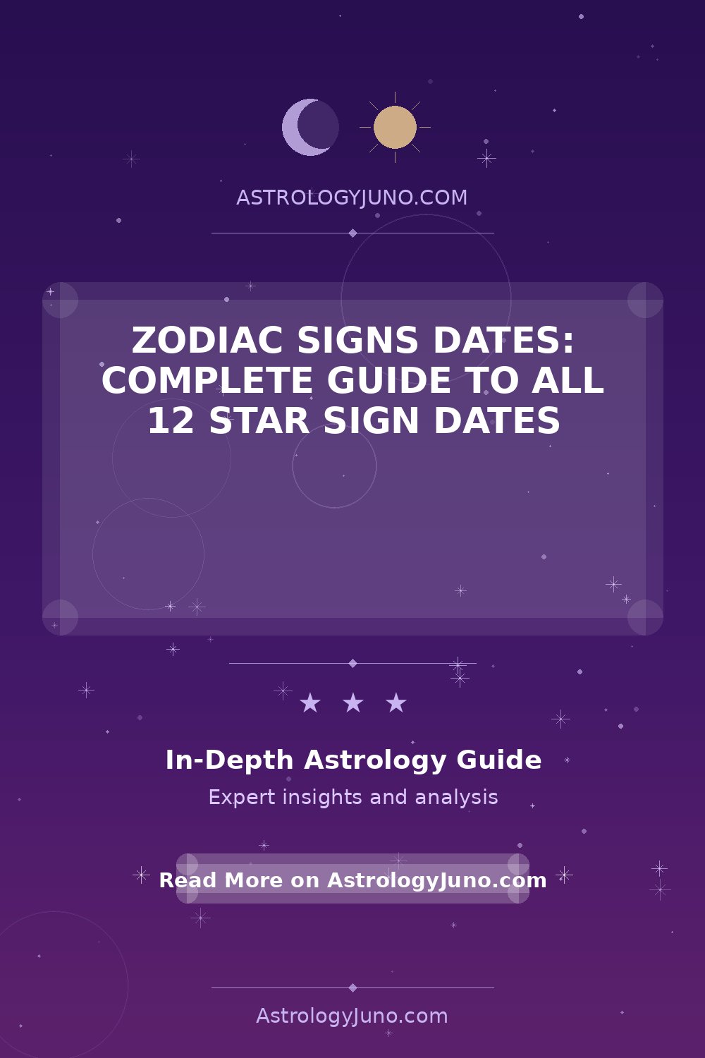 Zodiac Signs Dates: Your Complete Guide - Astrology Juno