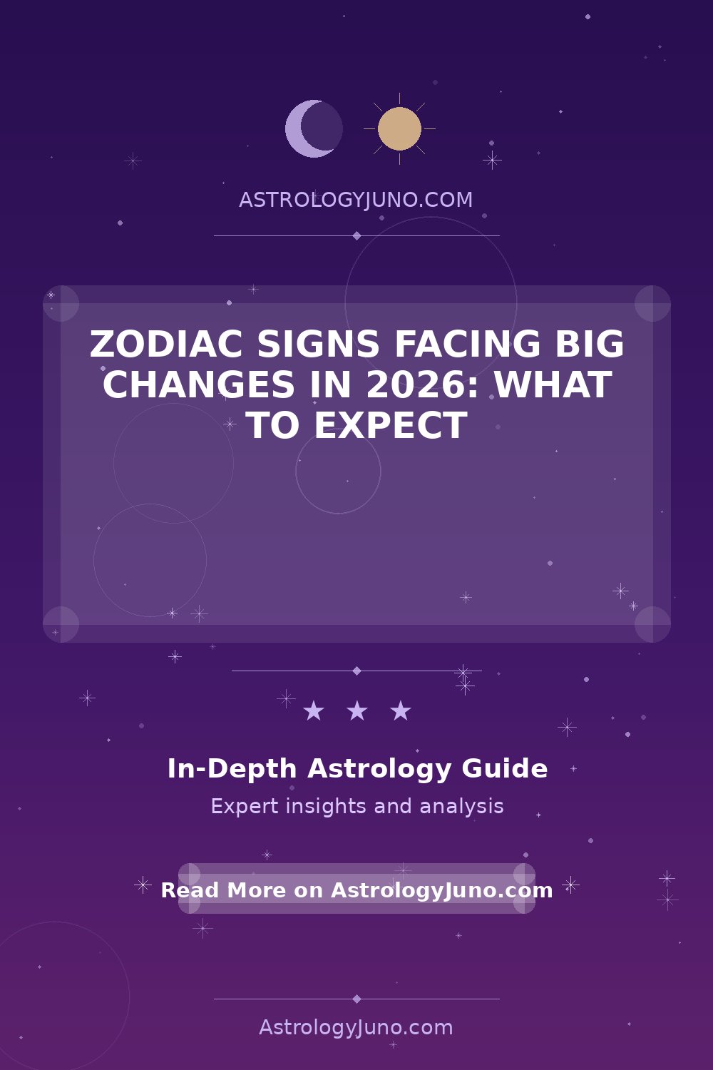 Big Changes for Zodiac Signs in 2026 Explained - Astrology Juno